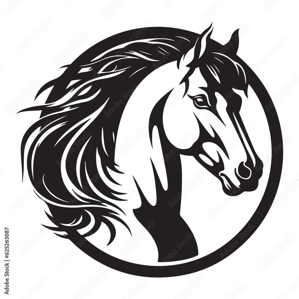 Vecteur Stock Horse svg, horse head svg, Horses pony cute, beautiful ...