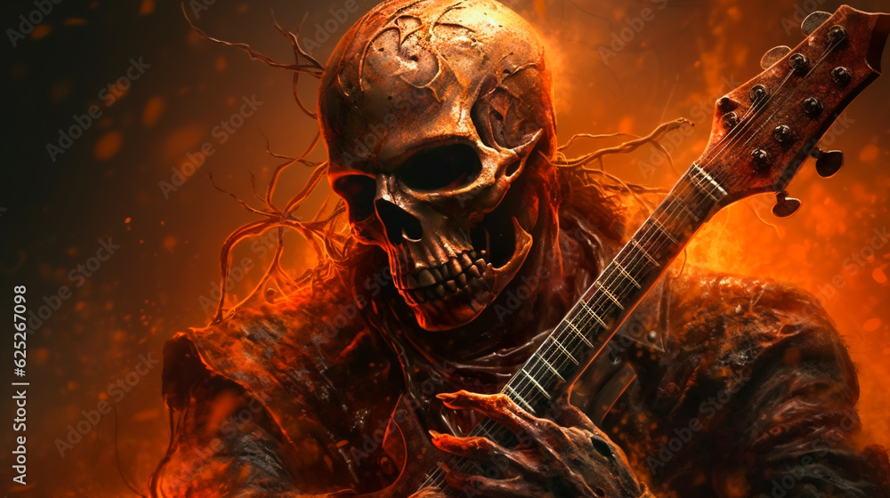 Satanic Overture. Demon's Serenade . Hellfire Hymn. AI Generated Stock ...