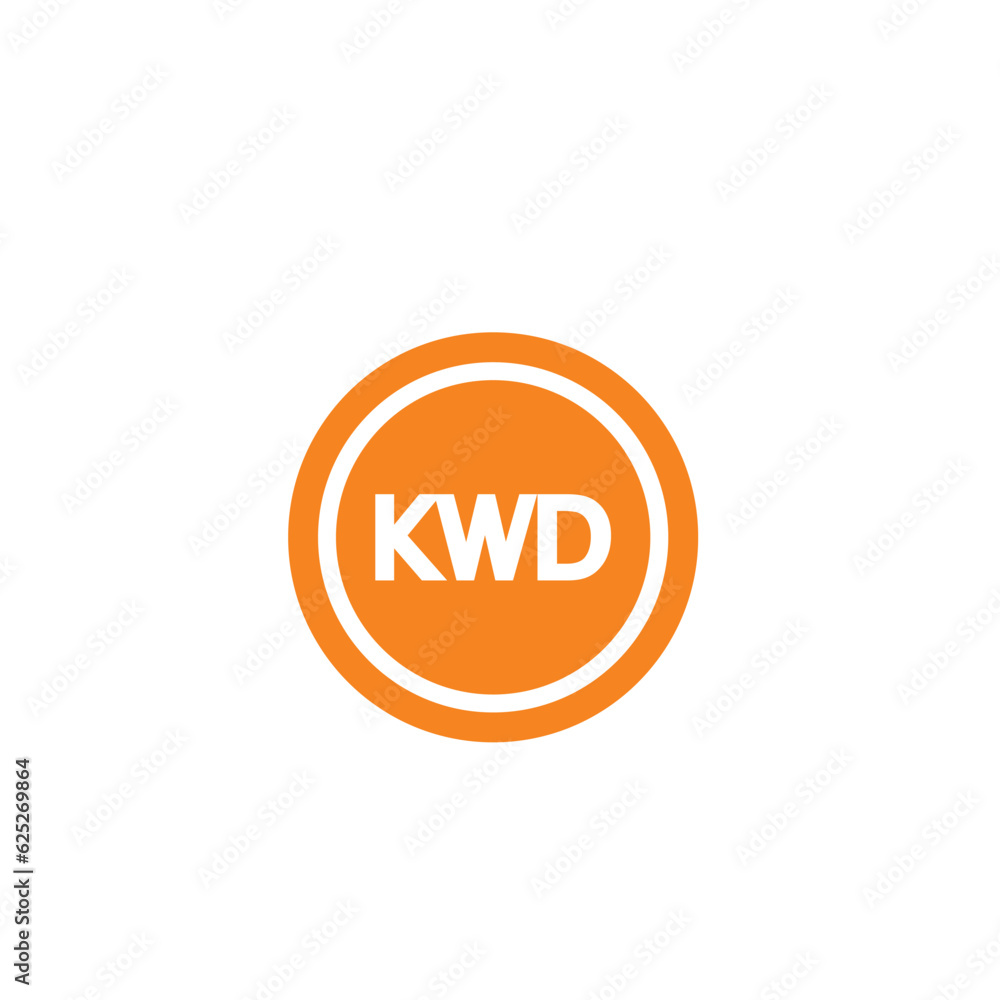 Kuwait - Kuwaiti dinar currency symbol stock illustration on white ...