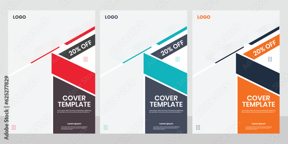 Best font cover page annual report layout, geometric shape portfolio ...