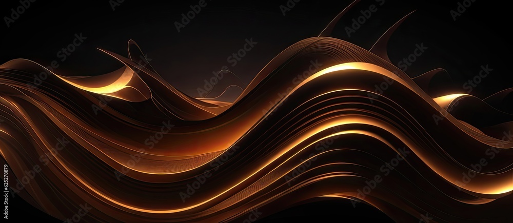 Abstract futuristic neon gold Background 3d Abstract Fluid Render ...