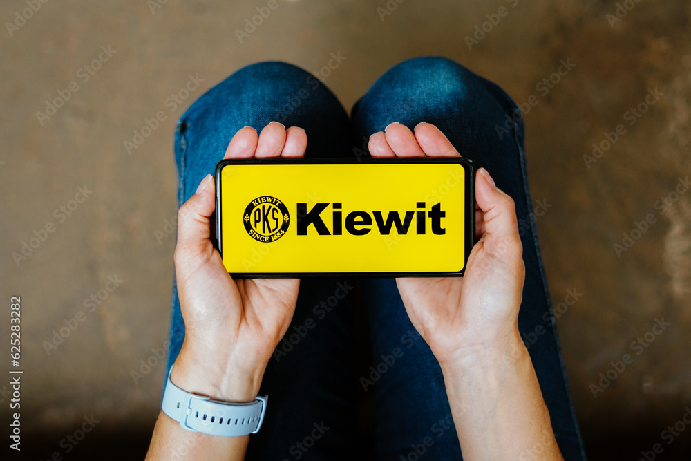 July 19, 2023, Brazil. In this photo illustration, the Kiewit ...