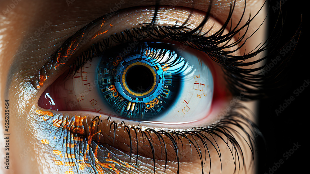 Bionic Eye - AI Generative Stock Illustration | Adobe Stock