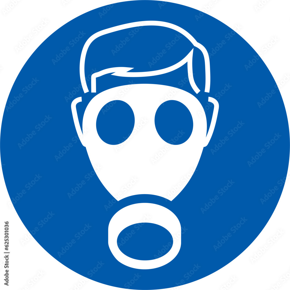 informativo, elemento de protección personal, mascarilla, protección ...