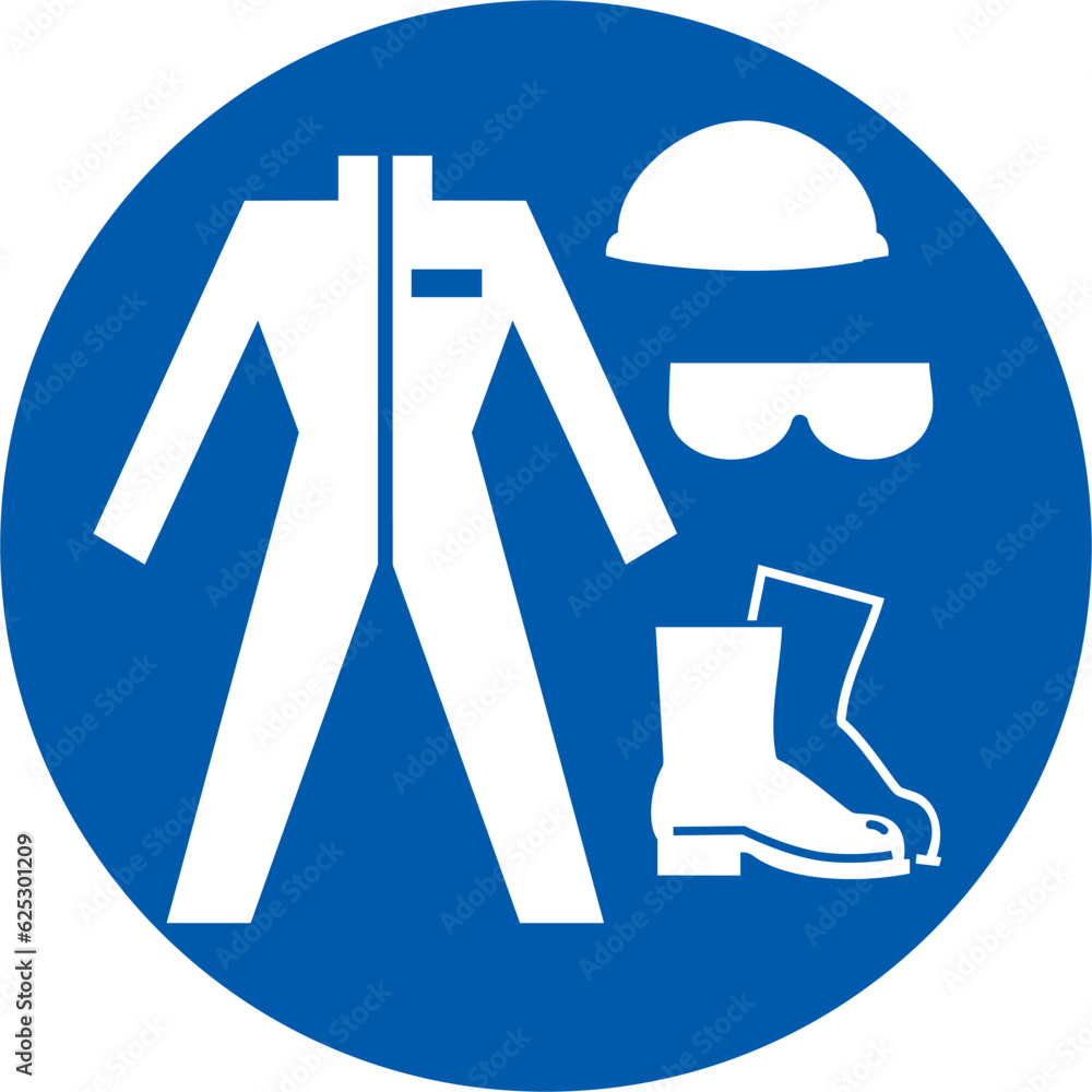 elementos de protección personal, epp, overol de trabajo, casco, garfas ...