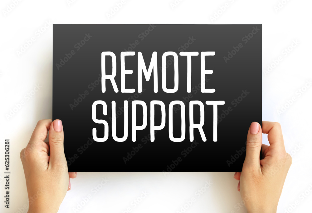 Remote Support - action of providing technical support once a remote ...