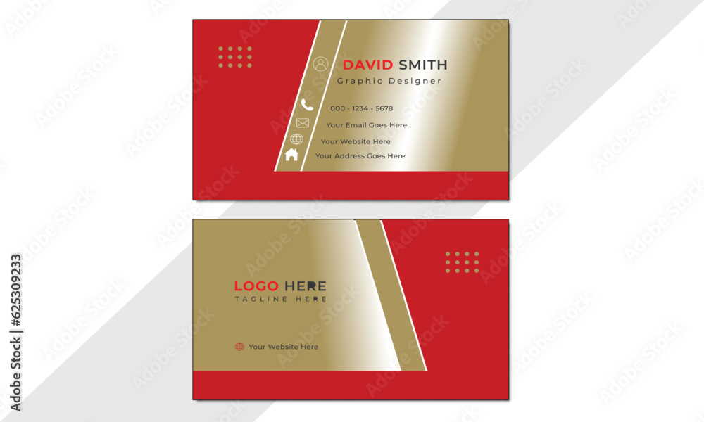 Vetor de Luxury business card design, Modern business card design ...