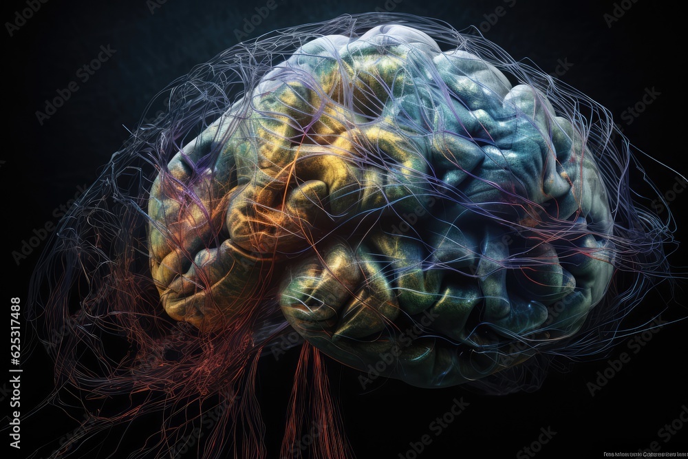 human brain ray, brain scan, learning process, wellness, and personal ...