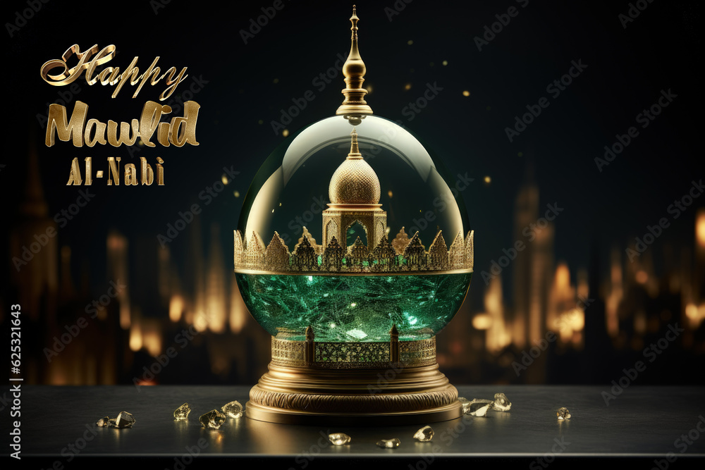 Happy mawlid al-nabi, The celebration of the birthday of the Prophet ...