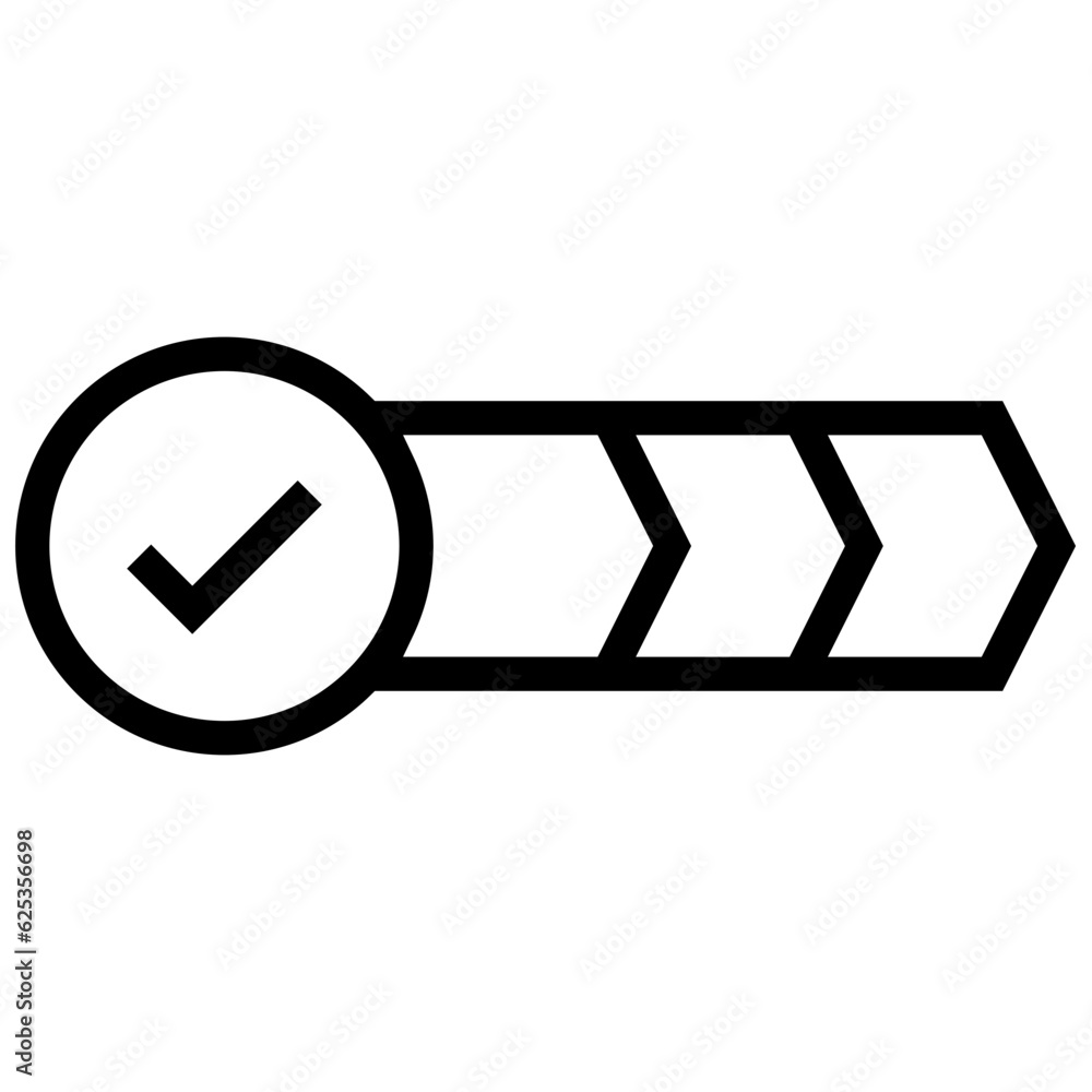 value chain icon. A single symbol with an outline style Stock Vector ...