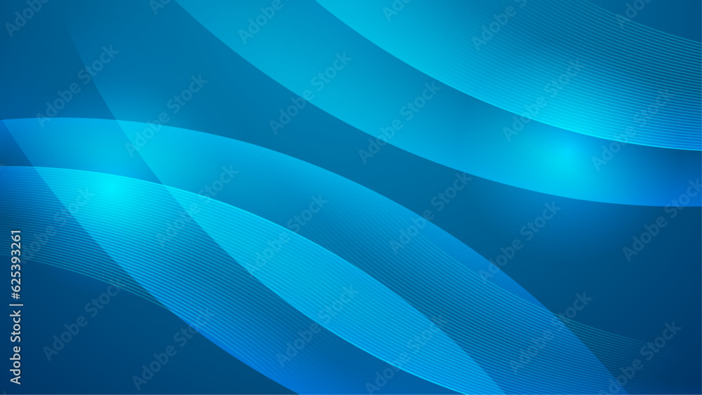 Abstract shiny arrow lines on dark blue background. Modern blue ...