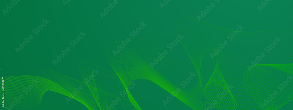 Abstract green glowing line pattern on background with green light ...
