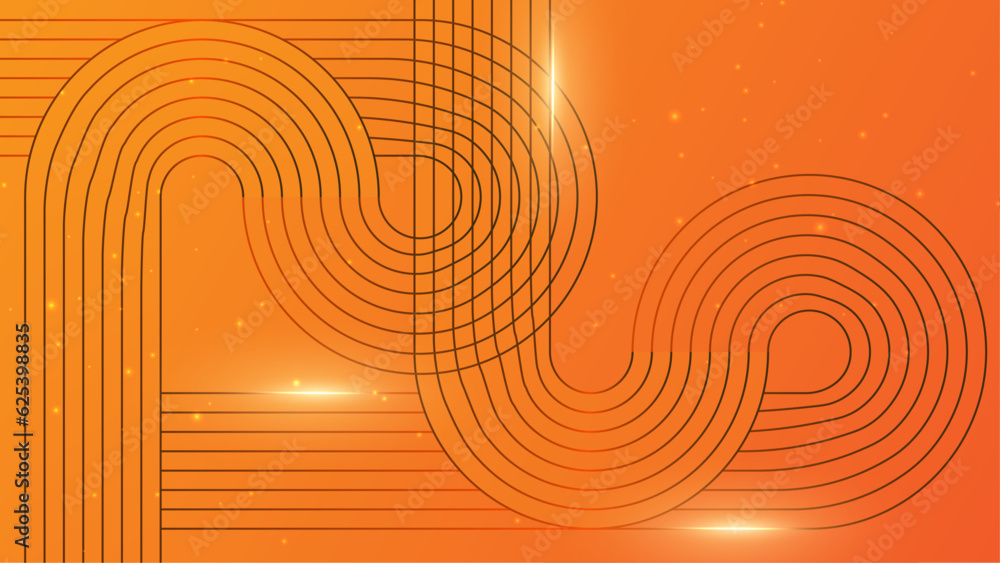 Modern background design with diagonal orange line pattern. Vector ...