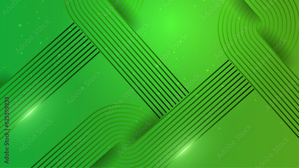 Modern background design with diagonal green line pattern. Vector ...