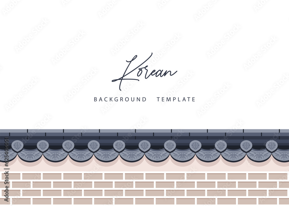 Vector of Korean background template Stock Vector | Adobe Stock