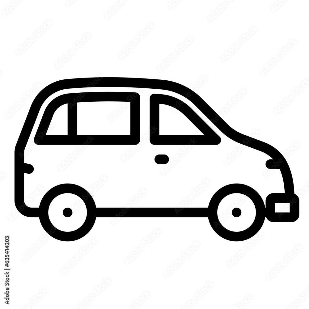 Car outline icon. Transportation illustration for templates, web design ...