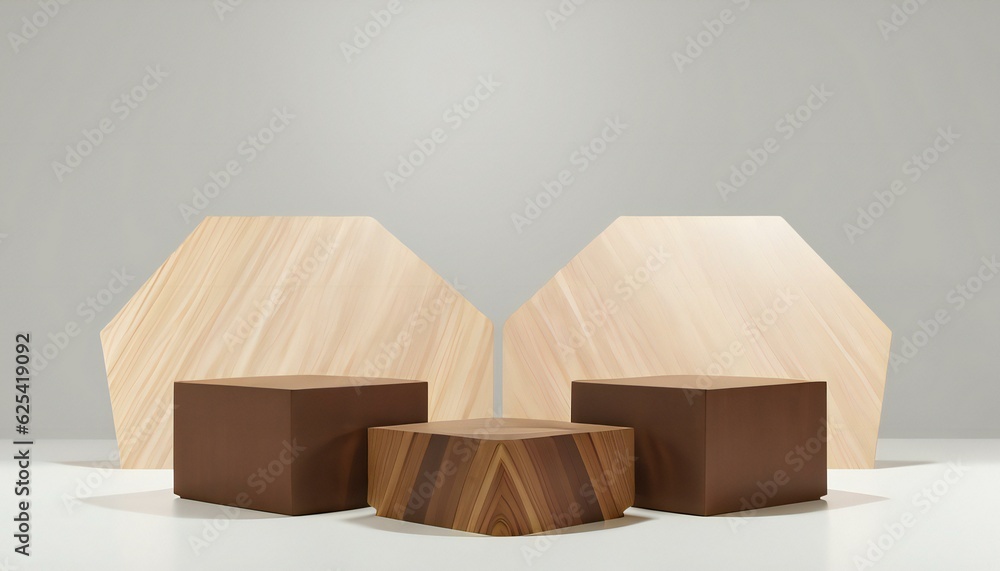 cosmetic product podiums mockup. Background for presentation of ...