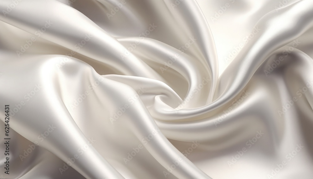 Clean and elegant pearl white satin fabric texture background Stock ...
