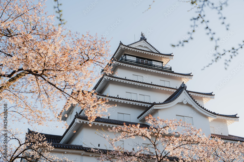 Aizu-Wakamatsu Castle also known as Tsuruga Castle is a concrete ...