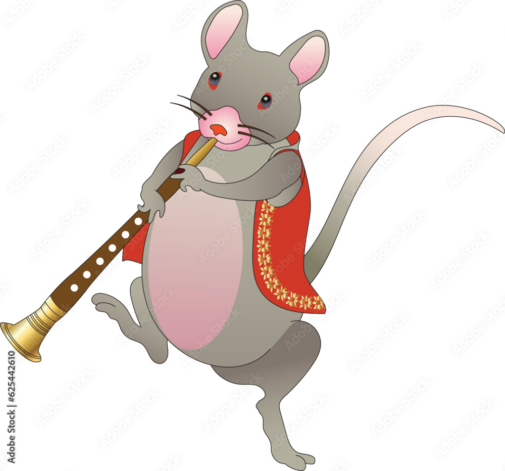 'Mushak' or lord Gajanana's vehicle, rat. welcoming lord Ganesha on the ...