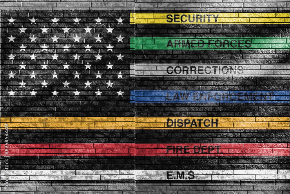 Thin Line First Responder American Flag Thin Line First Responder flag ...