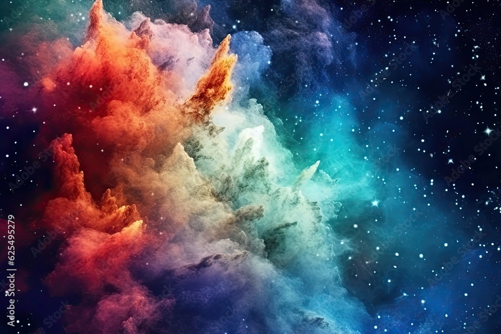 Galaxy Background: Exploring Cosmic Dust, Nebulae, and the Celestial ...