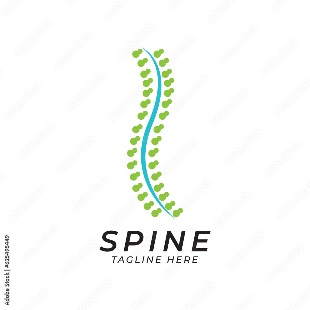 spine logo design template,chiropractic logo,Spine logo design template ...