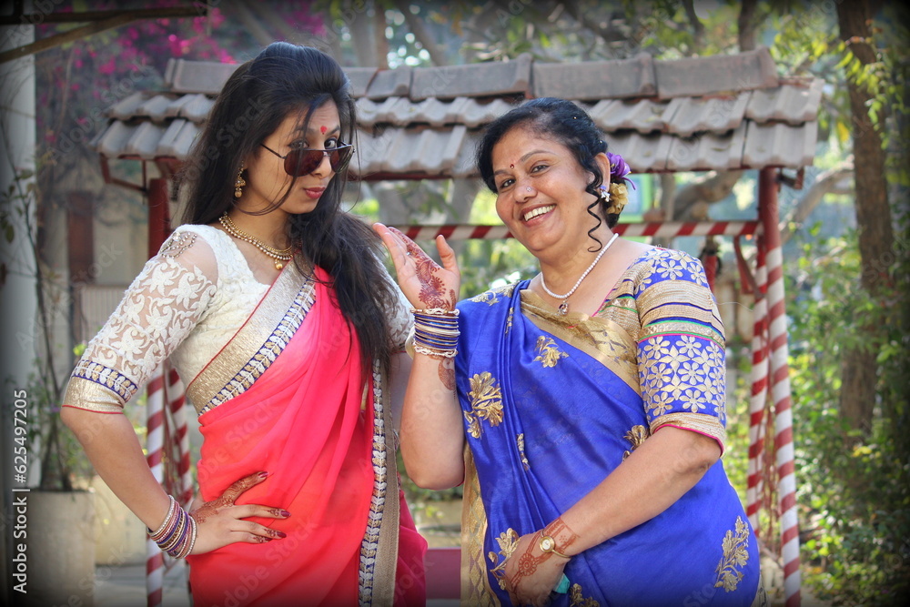 Bonding Between Mother And Daughter Daughter In Law Two Ladies In