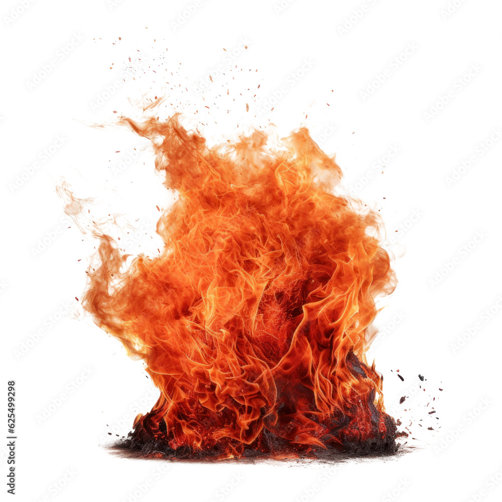 fire isolated on transparent background cutout Stock Photo | Adobe Stock
