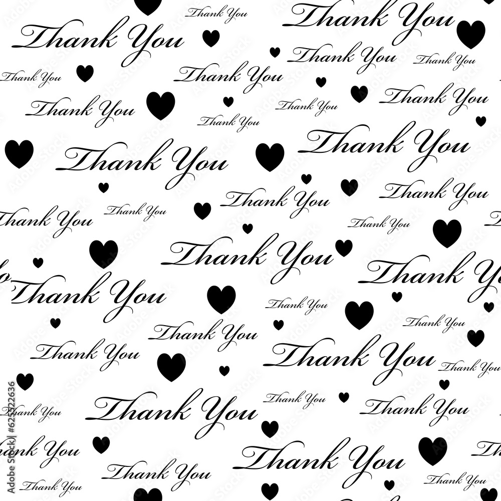 Thank you greeting background that repeats and seamless Stock ...