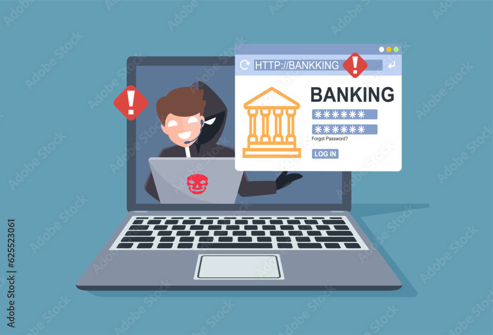 Operator thief calls the laptop to send fake link to user transaction ...