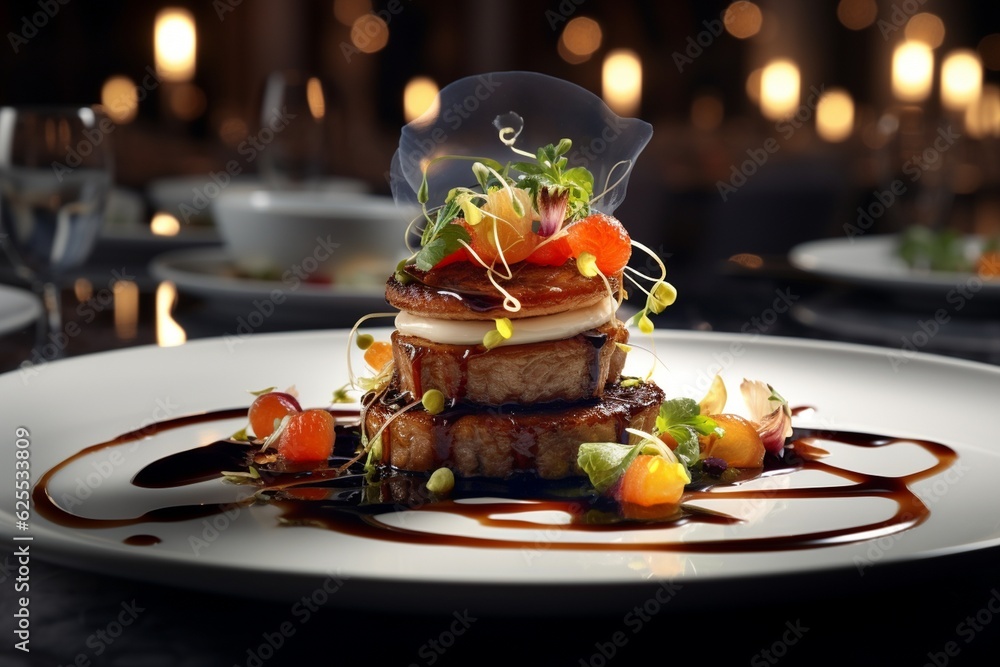 Photography of gourmet dishes in renowned restaurants, Generative AI ...