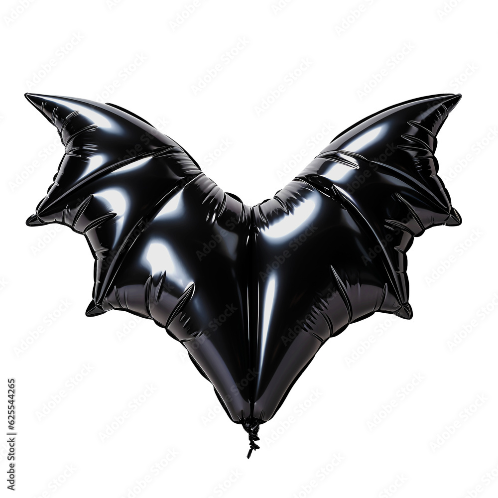 Shinny bat balloon isolated on transparent background. Bat Balloon ...