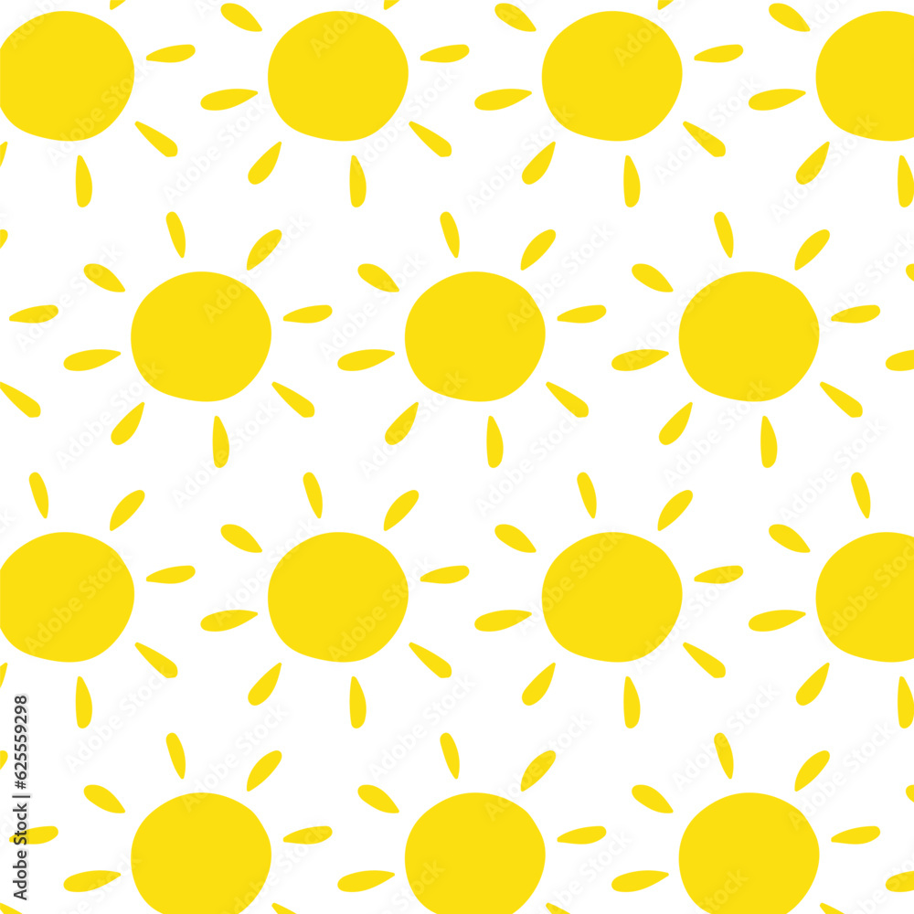 pattern of sun vector illustration isolated on white background Stock ...