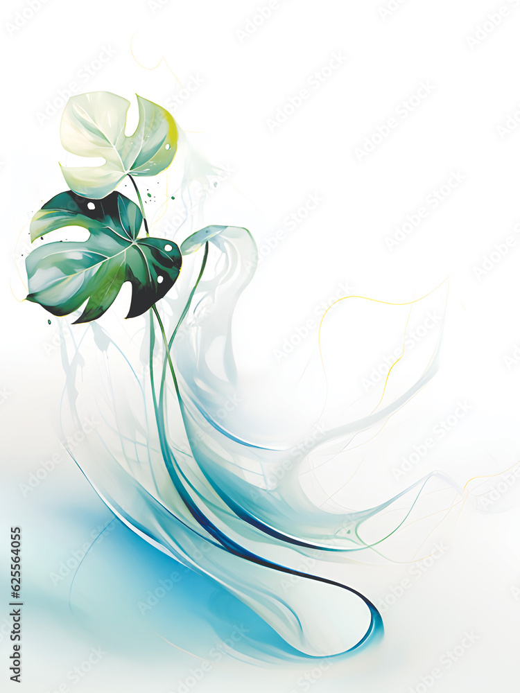 abstract oil painting , double exposure, subtle back light for dynamic ...