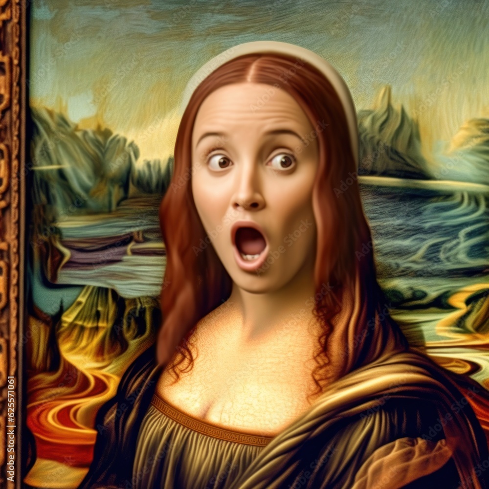 Viral Art Sensation: Funny Caricature of Mona Lisa Takes Over, mona ...