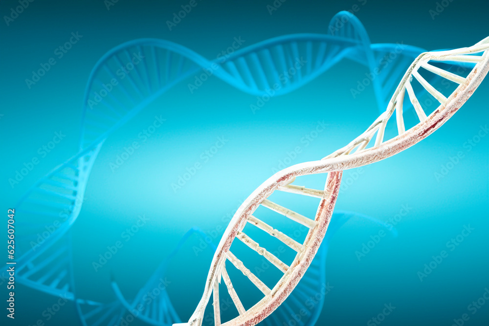 ภาพประกอบสต็อก DNA. Illustration of the molecular structure of DNA ...