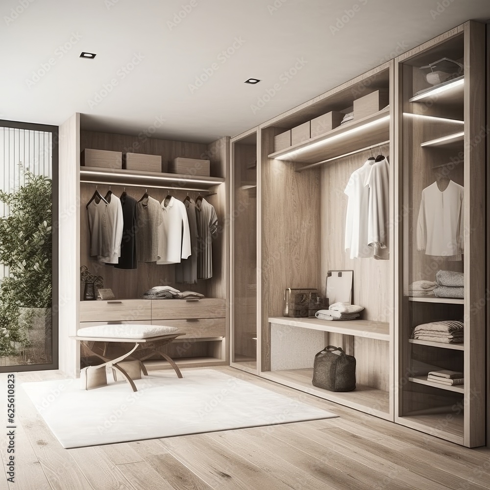 Modern design Dressing Room With Walk In Closet home interior design ...