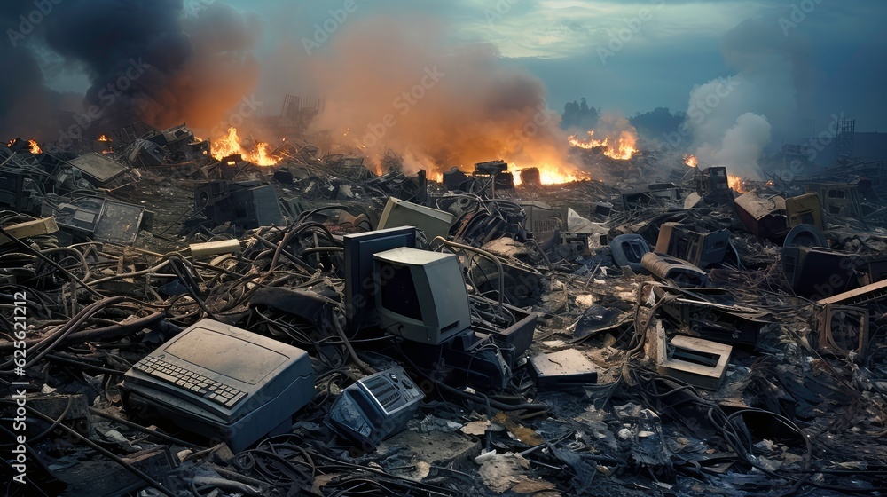 E-Waste and Electronic Pollution,the growing problem of electronic ...
