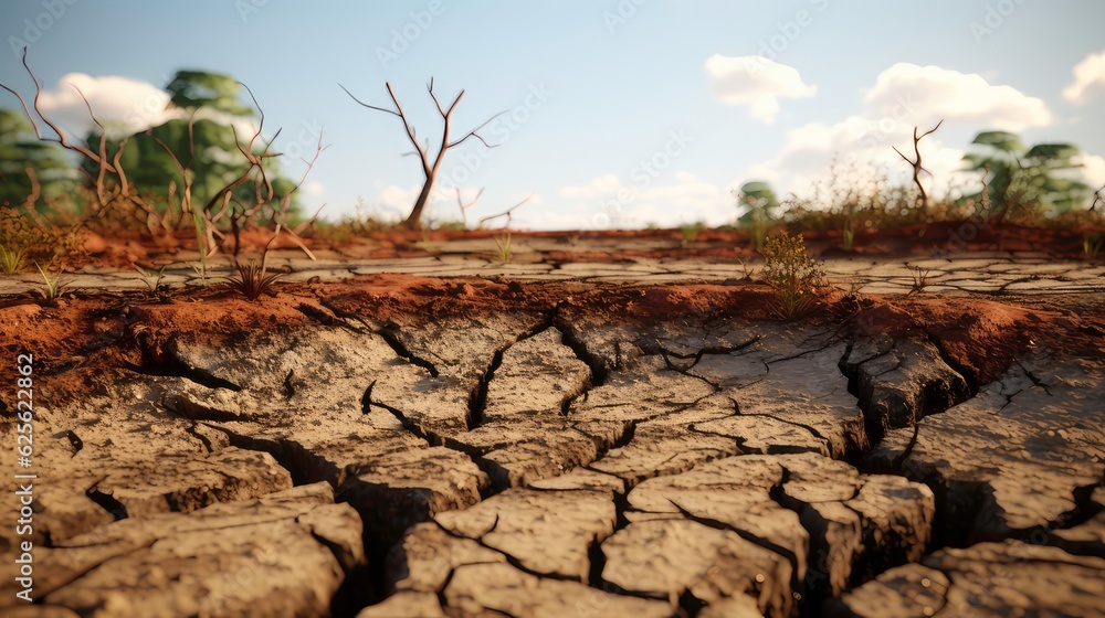 Soil Degradation with Dry and cracked land,soil pollution and ... Soil Degradation with Dry and cracked land,soil pollution and ...