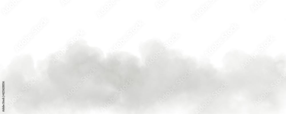 Isolate realistic white fog on transparent backgrounds specials effect ...