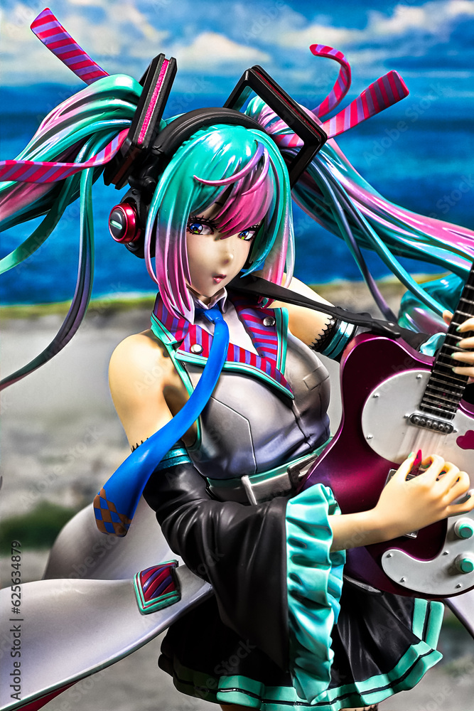 Osaka,Japan - June 7, 2023 : Display of HATSUNE MIKU Figure from the ...