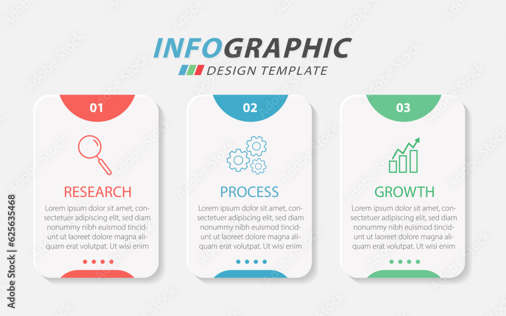 Timeline Creator infographic template. 3 Step timeline journey ...