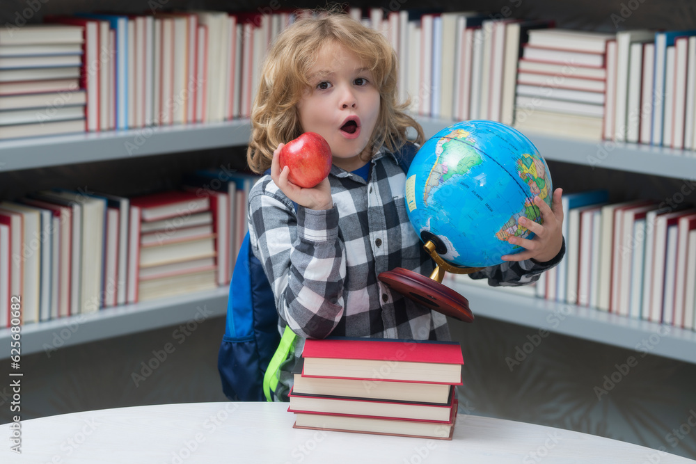 School child student learning in class, study english language at ...