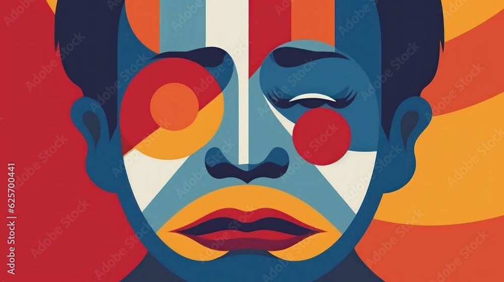 Depressed Clown. Sad Clown. Image with a copy space. Unhappy Clown ...