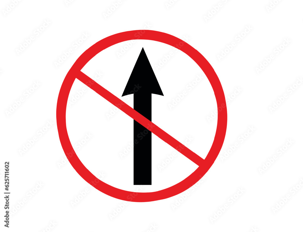 Traffic Signs Prohibition Signs. no entry Stock Vector | Adobe Stock