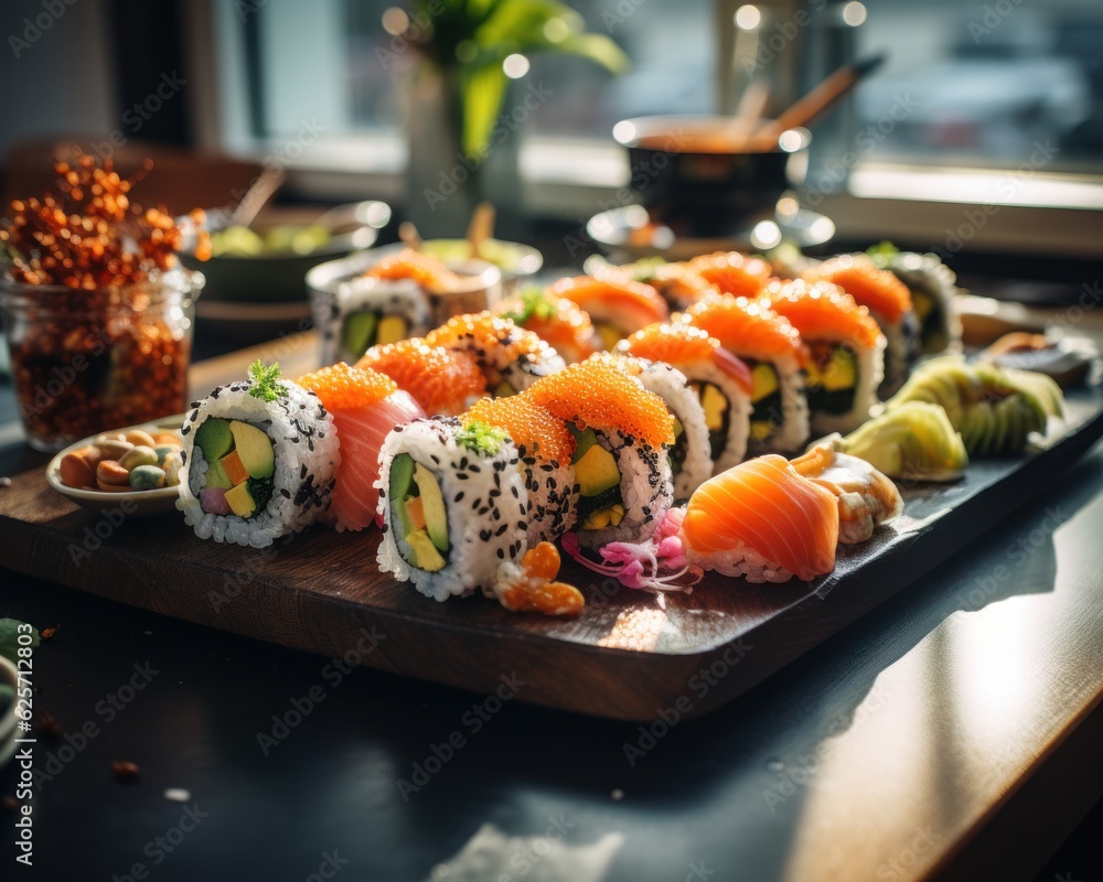 Japanese Delicacy: A Visual Feast of Sushi Platter Delights, rodízio ...