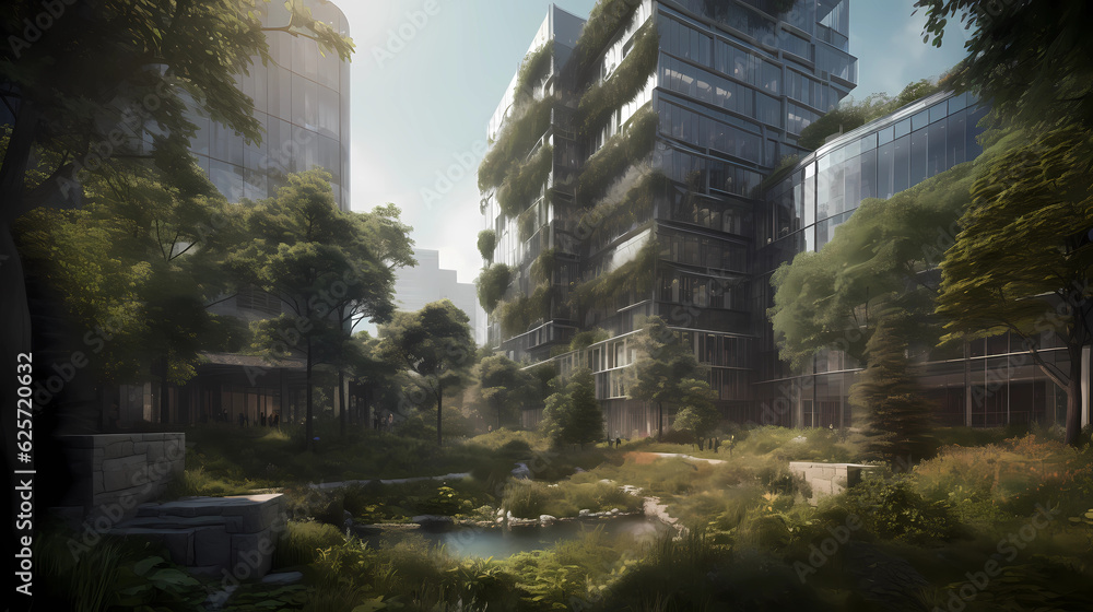 Immerse yourself in a vision of green urbanism where modern ...
