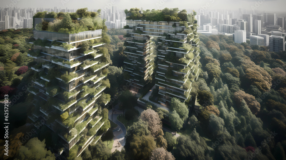 Immerse yourself in a vision of green urbanism where modern ...