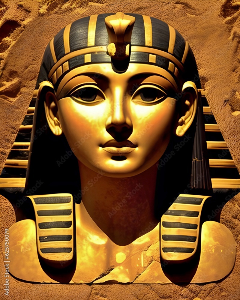 A generative ai featuring the beautiful portrait of ancient Egyptian ...